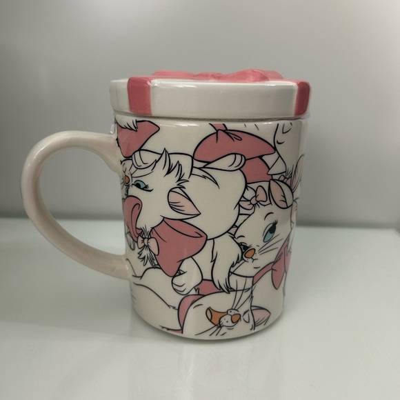 Disney | Dining | Disney Aristocats Marie Mug With Lid Pink Bow | Poshmark